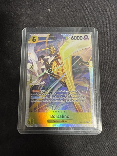 One Piece Op15 Borsalino Eb04 058 Secret Rare Ebay Australia