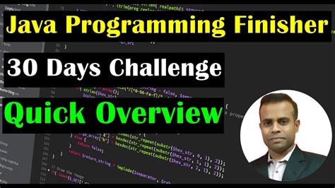 Quick Overview 30 Days Java Programming Challenge Youtube