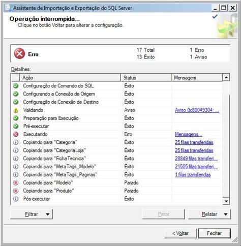 Exportação De Dados Do Sql Server Para O Oracle Com Assistente De
