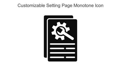 customizable setting page monotone icon in powerpoint pptx png and