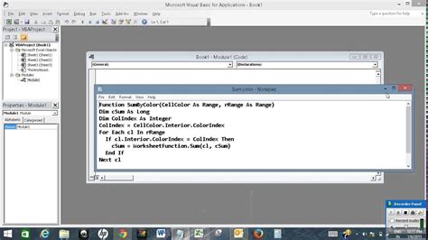 Sum Cells In Excel Based On Background Color YouTube