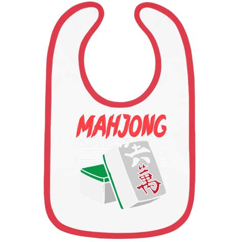 Mahjong My Therapy Chinese Board Game MahJongg Player Bibs Sold By Mithcellpro SKU