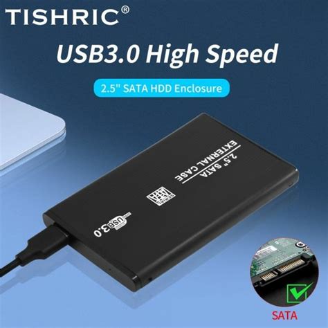 Tishric 고속 Hdd 케이스 외장 하드 드라이브 Optibay 인클로저 Usb 32 Sata To 25 인치 디스크