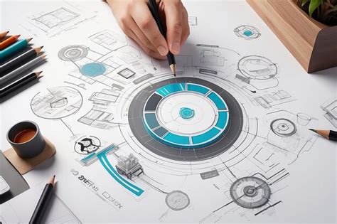 Premium Ai Image Design Process Concept Illustration