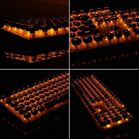 MageGee MageGee PUNK Typewriter Mechanical Gaming Keyboard With Removable Magnetic Wrist Rest