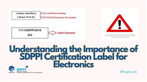Sdppi Certification Label For Electronics Rf Certification