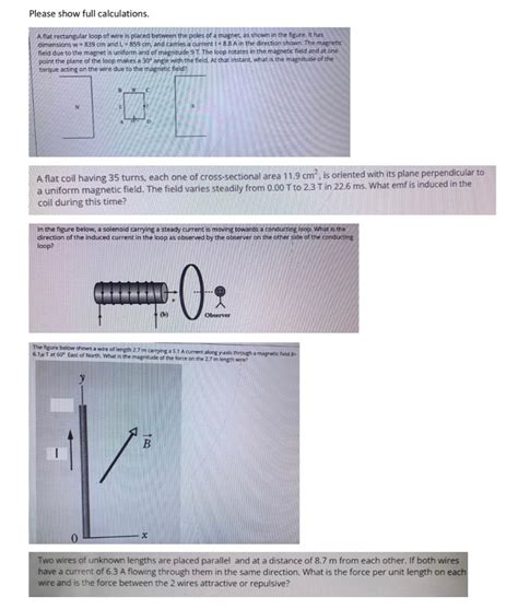 solved please show full calculations a flat rectangular