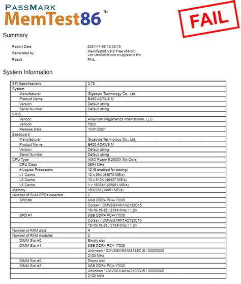 Memtest Fail Is The Ram Faulty Windows 10 Forums