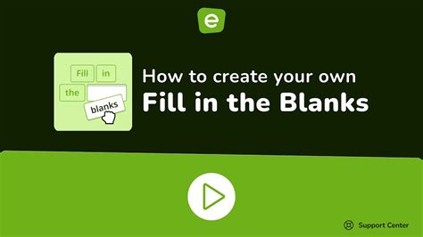How To Create Your Own Fill In The Blanks Game In Educaplay Youtube
