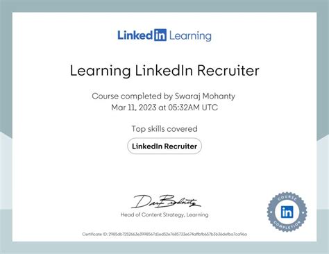 Swaraj Mohanty On Linkedin Certificate Of Completion