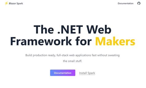 全栈开发框架 Blazor Spark 现已推出！webcode项目