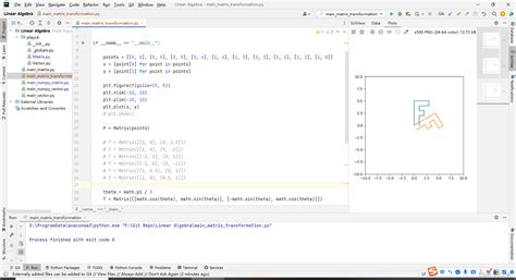 线性代数 Python 03：矩阵的变换 手写matrix Transformation及numpy中的用法python