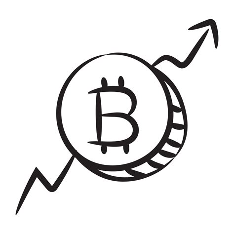 Hand Drawn Vector Design Of Bitcoin Network Icon Vector Art At Vecteezy