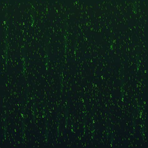 hex code background digital data stream in green colors matrix