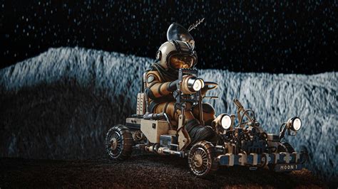 Lunar Rover Nvidia Blender Workflow Aendom