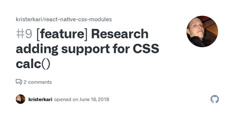 [feature] Research Adding Support For Css Calc · Issue 9 · Kristerkari React Native Css
