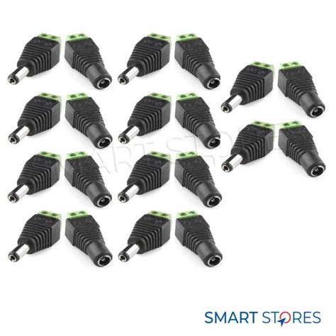 Dc Power Jack And Socket 2 1mm Barrel Type Male And Female Pair Bd