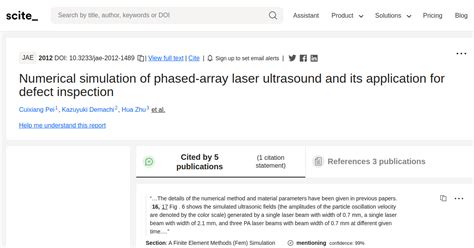 Numerical Simulation Of Phased Array Laser Ultrasound And Its