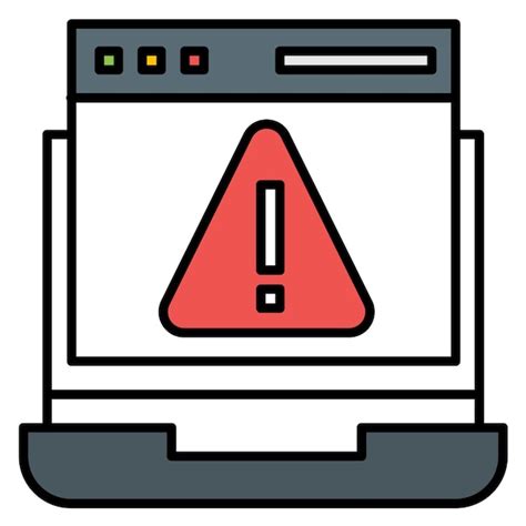 Premium Vector Website Warning Vector Illustration Style