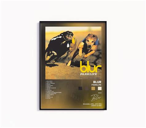 Blur Parklife Album Poster Rapper Posters