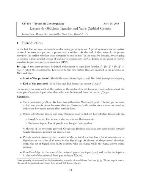 yao s garbled circuits pdf computer security security
