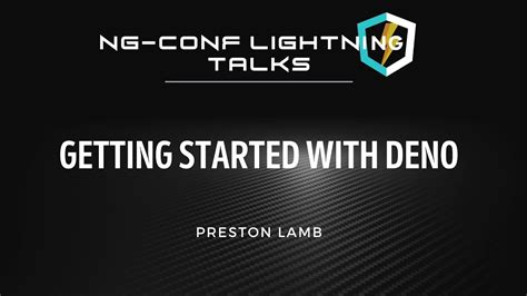 getting started with deno