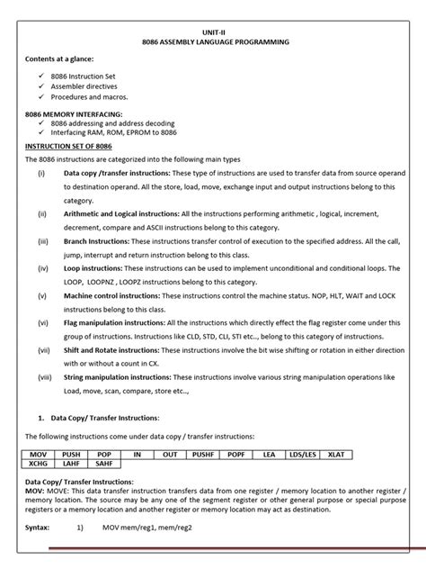 8086 assembly language programming pdf binary coded decimal