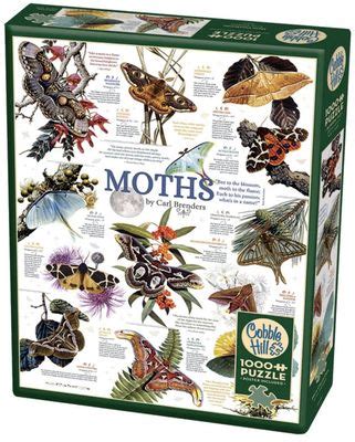 Cobble Hill 1000 Pieces Jigsaw Puzzle Moth Collection Jigsaw Puzzles