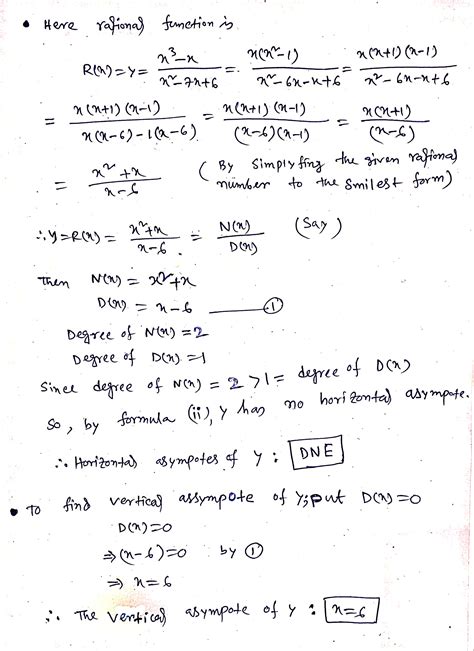 [solved] find the horizontal and vertical asymptotes of the curve