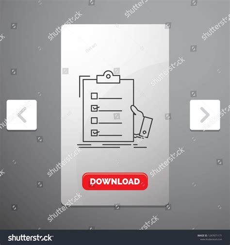 Checklist Check Expertise List Clipboard Line Stock Vector Royalty Free 1247671171 Shutterstock