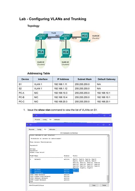 Lab Configuring Vlans And Trunking At John Ricks Blog