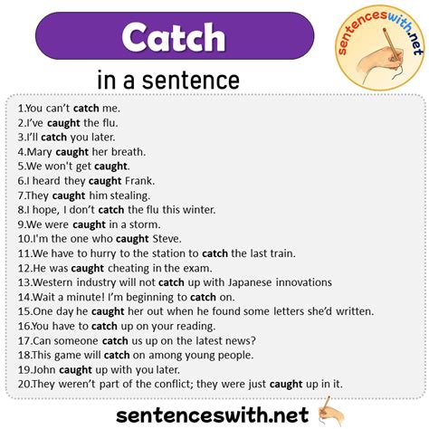 Catch In A Sentence Sentences Of Catch In English Sentenceswith Net