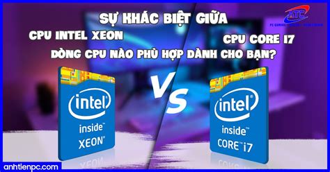 Sự khác biệt giữa CPU Intel Xeon và CPU Core I7 Dòng CPU nào phù hợp dành cho bạn