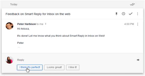 Inbox By Gmail Adds ‘smart Reply Suggestions For Web Users