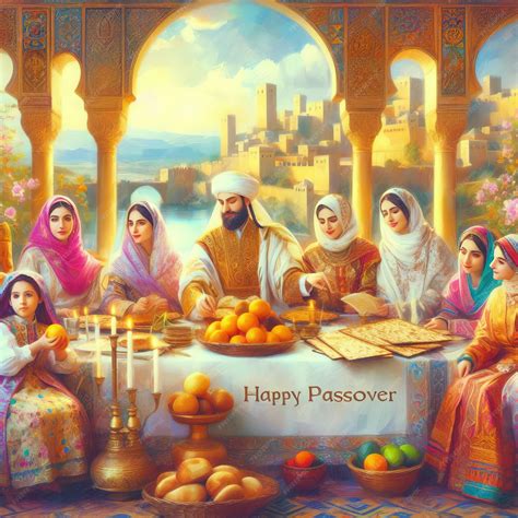 Premium Photo Traditional Passover Scene In A Sephardic Household