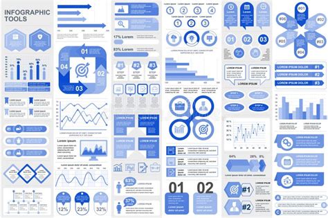 Bundle Infographic Elements Data Visualization Vector Design Template Can Be Used For Steps
