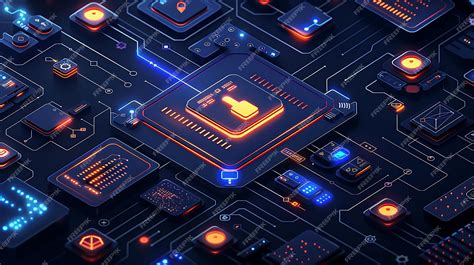 Premium Photo Cyber Security Technology Background