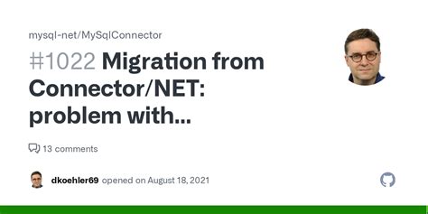 Migration From Connectornet Problem With Credentials · Issue 1022 · Mysql Netmysqlconnector