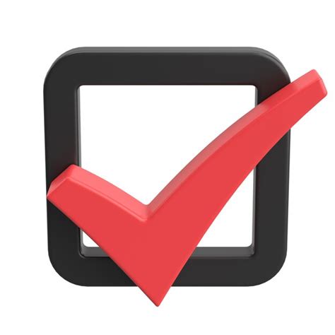 premium photo 3d checkbox check mark 3d illustration