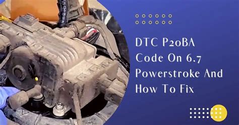 DTC P20BA Code 6 7 Powerstroke Fix Reductant Heater A Control Circuit Performance Step By Step
