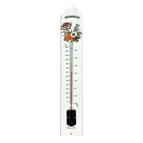 Late 20th Century French Enameled Metal Thermometer by Panchet A' Paris ...