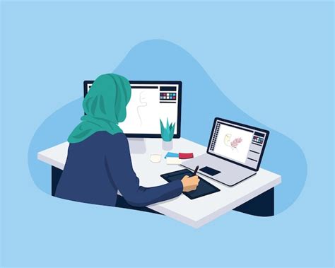 무료로 다운로드 가능한 컴퓨터하는 사람 벡터 And 일러스트 Freepik