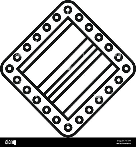 Diamond Shape Road Sign With Three Lines Showing The Way To Go On A White Background Stock