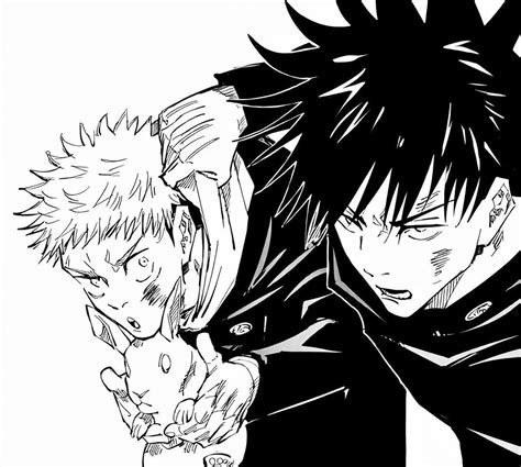 Jujutsu Kaisen Yuji And Megumi Manga Panel Itafushi Panels Megumi