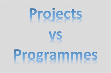 Project Management Vs Programme Management Differences Explained