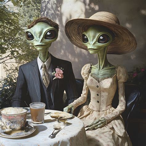 Download Ai Generated Aliens Couple Royalty Free Stock Illustration