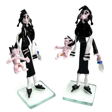 Rabbi Figurine Brit Milah Or Bris Murano Glass