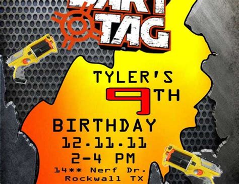 Nerf Wars Birthday Nerf Dart Tag Catch My Party