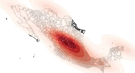 Python Plotting A Heatmap Kernel Density Using Geopandas Geoplot