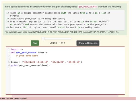 Solved In The Space Below Write A Standalone Function Not Chegg